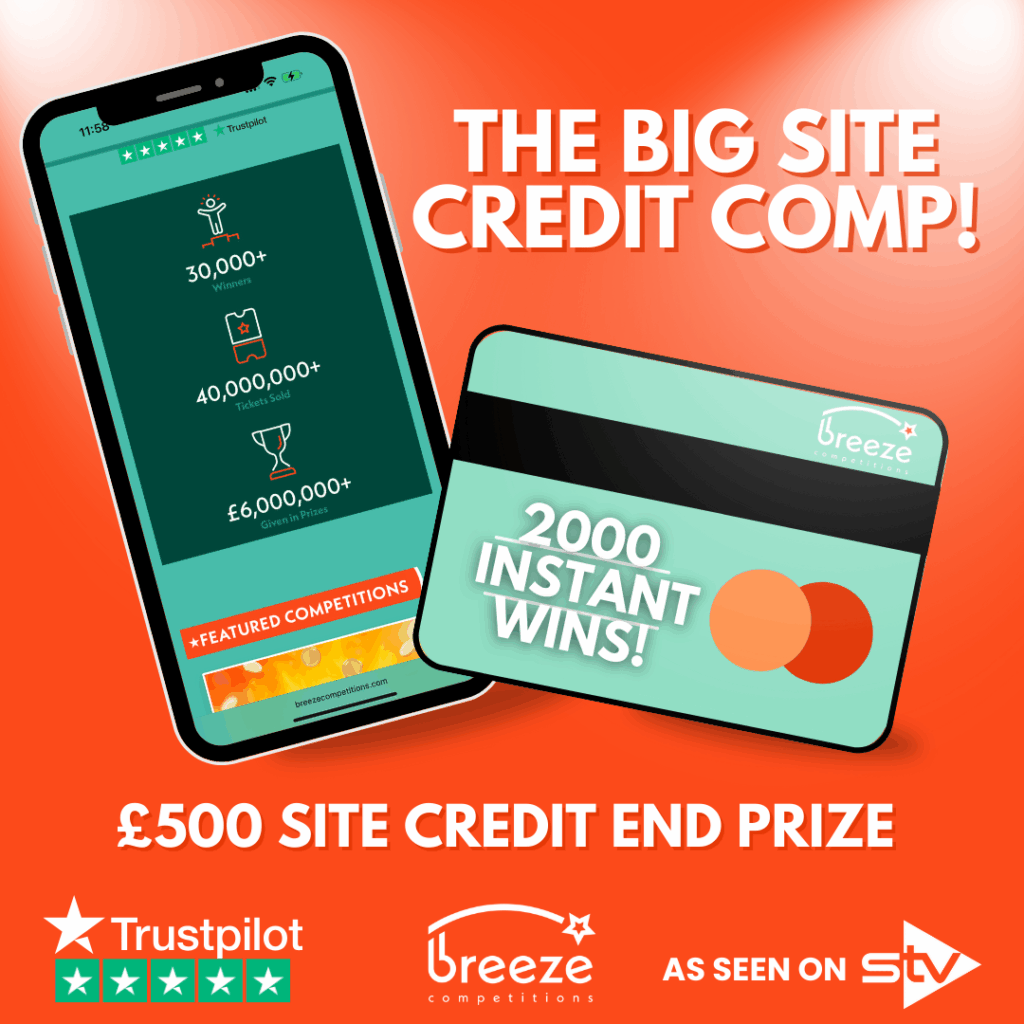 Breeze Competitions – Win cash, cars, holidays and more!