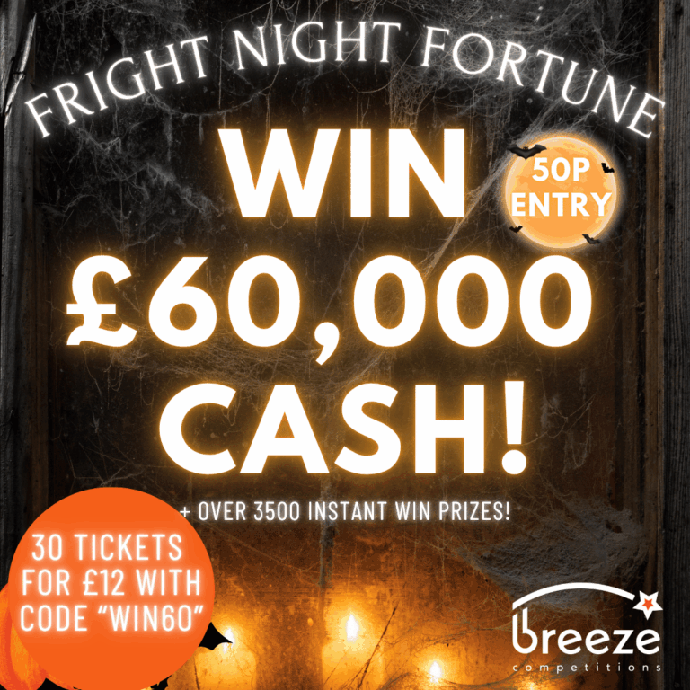 £60,000 cash for only 50p + Over 3500 Instant win Prizes - 30 Tickets ...