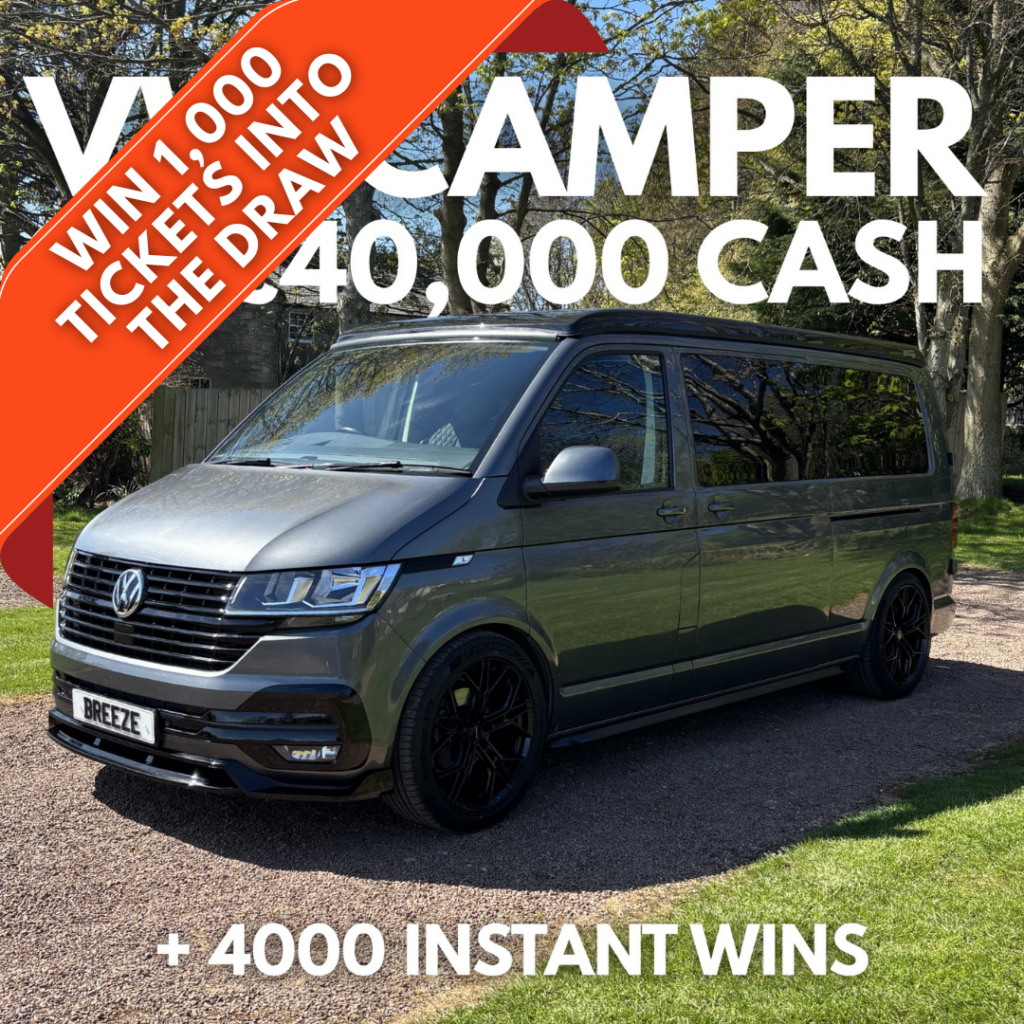 VW Camper - Win 1000 tickets into the main draw - Breeze Competitions
