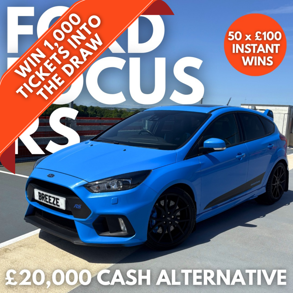 Ford Focus RS - Win 1000 tickets into the main draw - Breeze Competitions